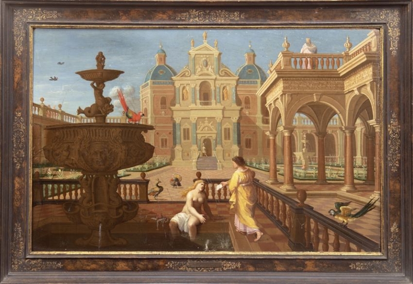 Nicolas de Gyselaer | König David betrachtet die badende Bathseba ...