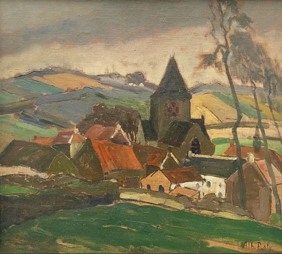 Albert Raty | Village ardennais | MutualArt