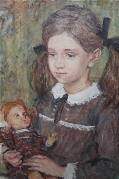 Rupert Norman Shephard | Portrait of a girl holding a doll (Sabine ...