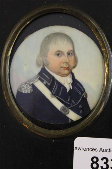 Frederick Buck | Portrait miniature of a Naval Officer | MutualArt