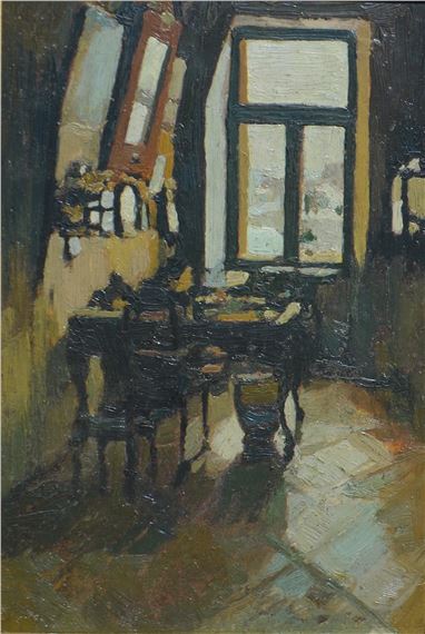 Petro Oleksiiovych‏ Levchenko | Sketch to famous painting The corner of ...