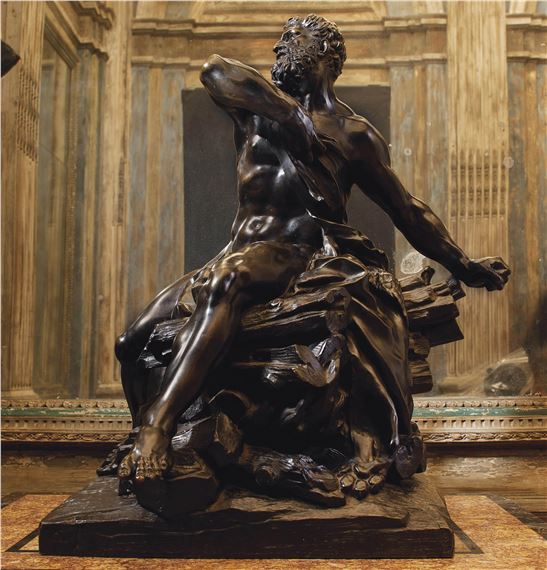 Guillaume Coustou the Elder | A BRONZE FIGURE OF HERCULES ON A PYRE ...