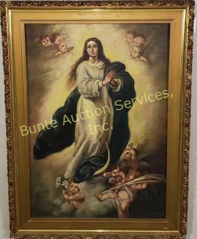 Nicholas Lenz | Saint with cherubs | MutualArt