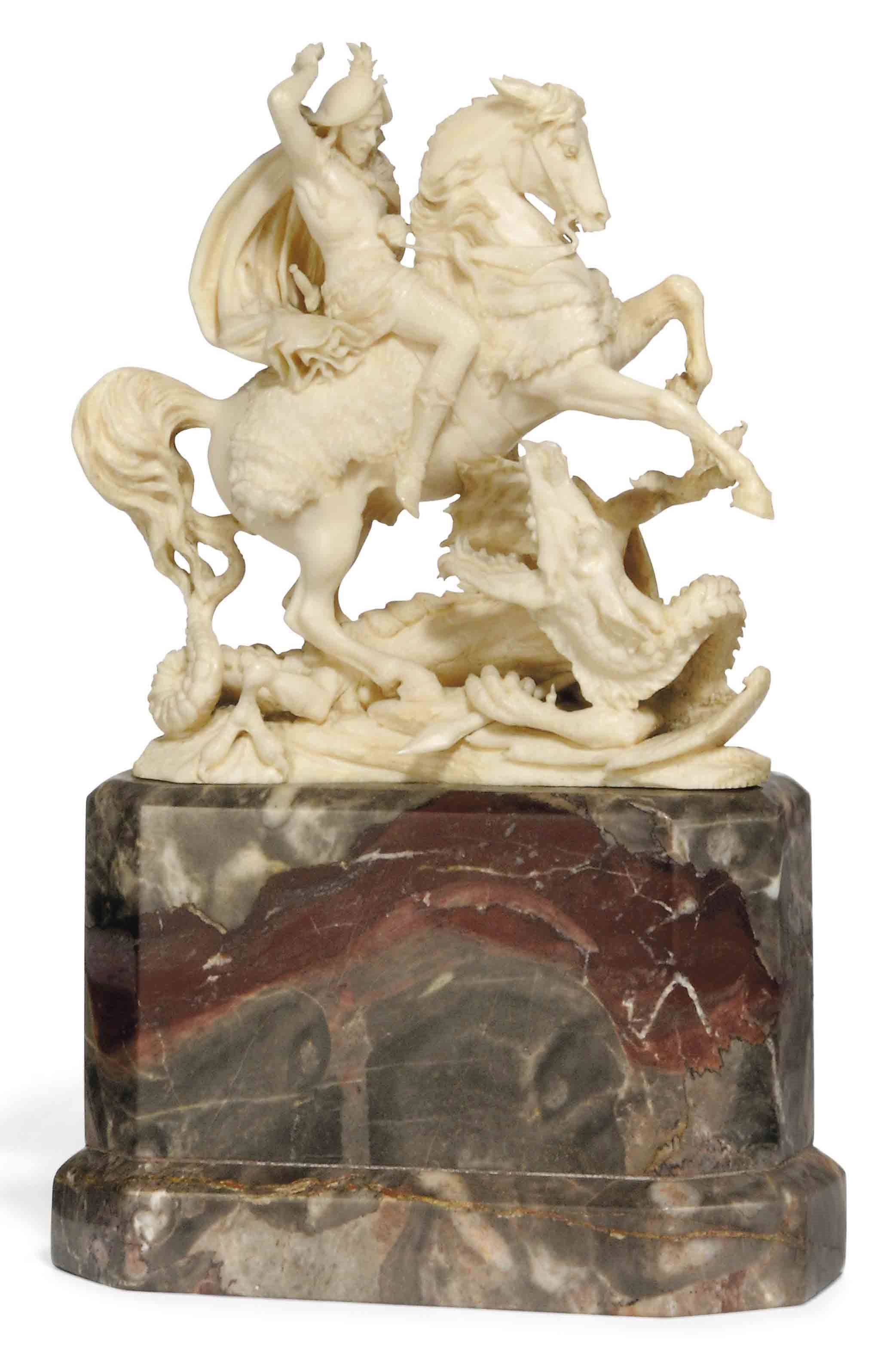 Johann Philipp Ferdinand Preiss | MODEL OF SAINT GEORGE AND THE DRAGON ...