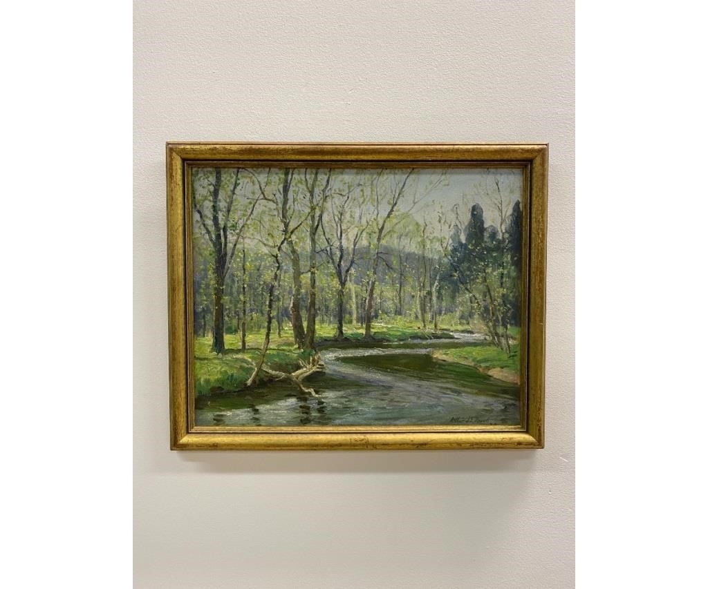 Arthur James Emery Powell | River in a spring landscape | MutualArt