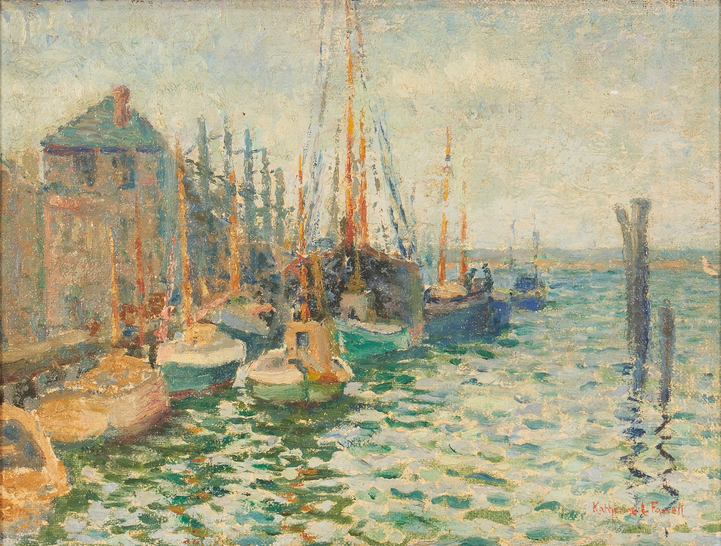 Katherine Levin Farrell | Harbor Scene | MutualArt