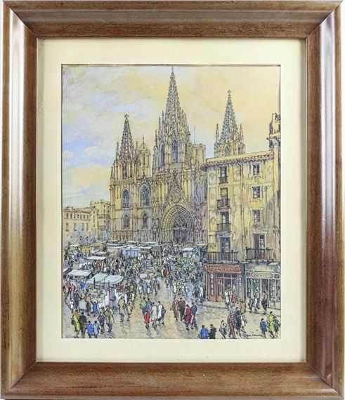 Ramón López Muñoz | Catedral de Barcelona-Mercado de Santa Llucia ...