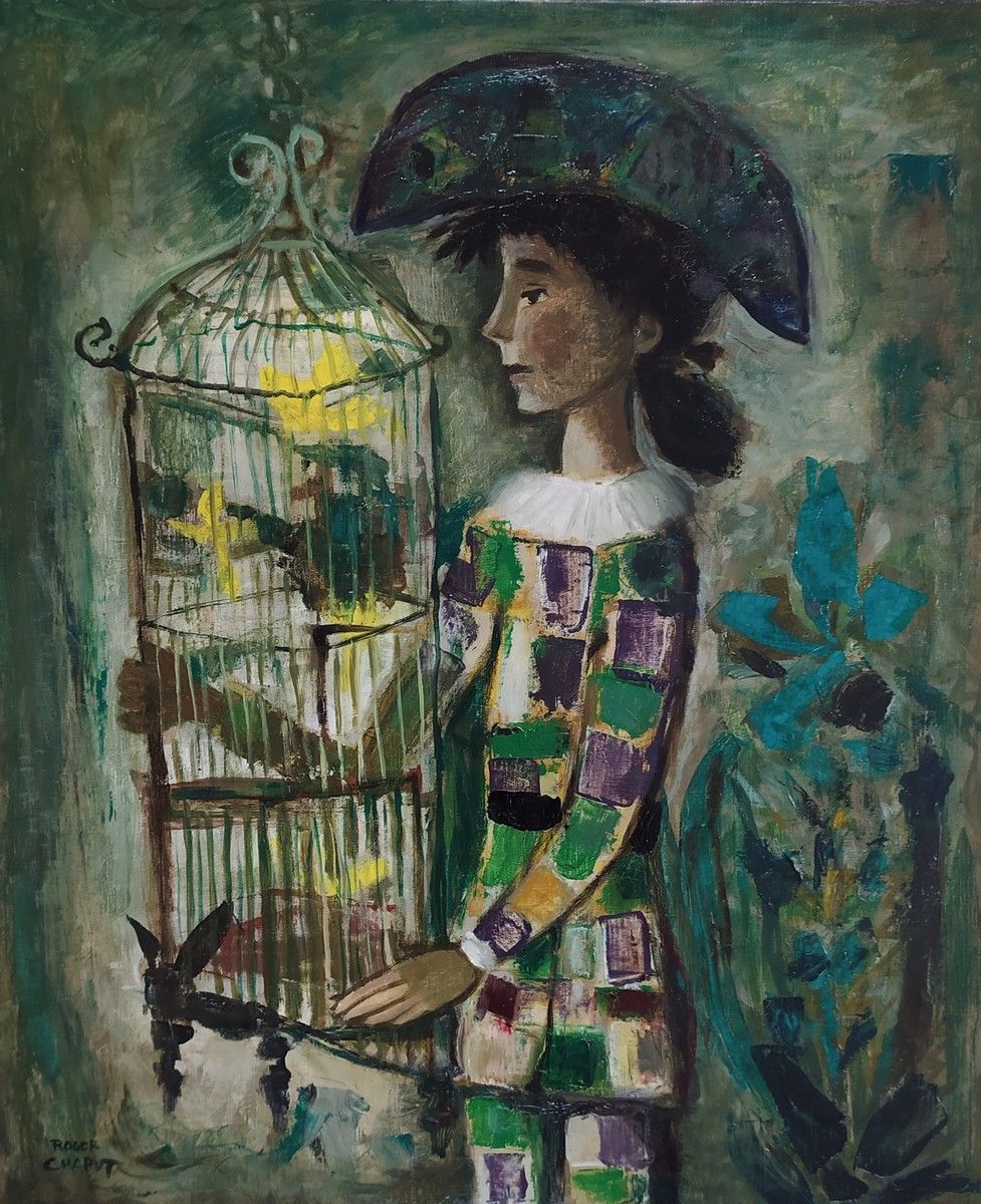 Roger Chaput | Femme dans un intérieur (1963) | MutualArt