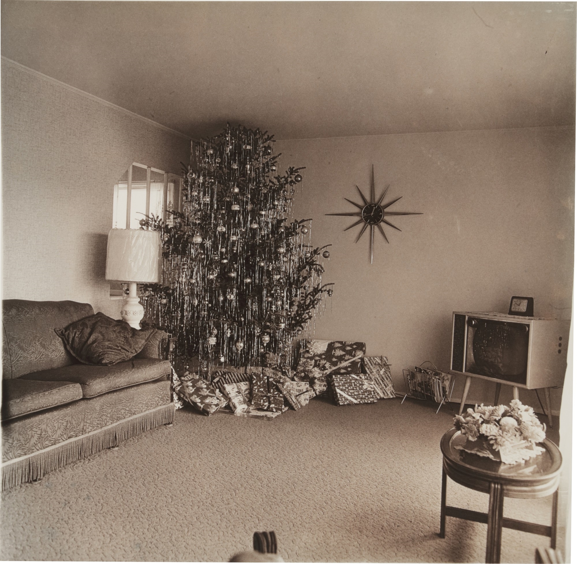 Diane Arbus | 'Xmas tree in a living room in Levittown, L. I.' (1963 ...