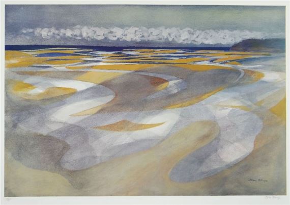 John Elwyn | Laugharne Estuary from Dylan Thomas' Boathouse | MutualArt