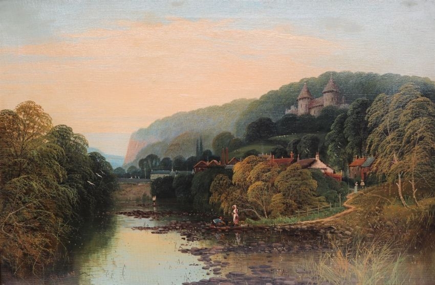 R. Allan | Castell Coch, from the river Taff | MutualArt