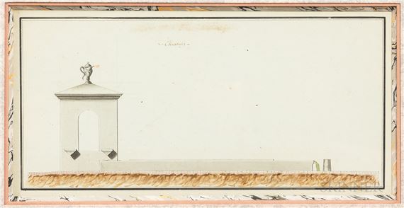 Gabriel Davioud | Six Architectural Renderings of Fountains and ...