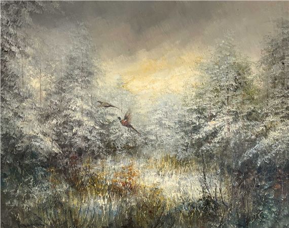 Albrecht Brinkmann | Winter Skating Scene | MutualArt