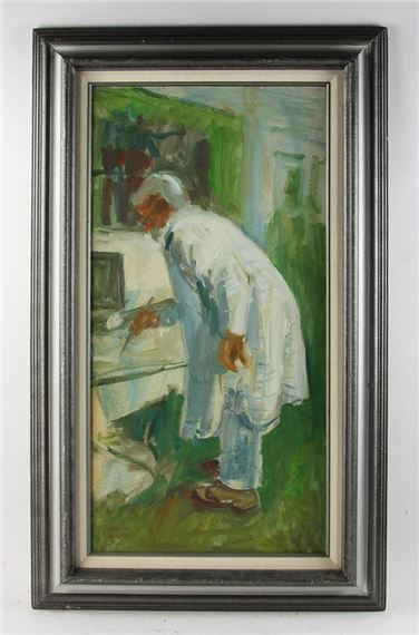 Keith Ward | Standing artist wearing white | MutualArt