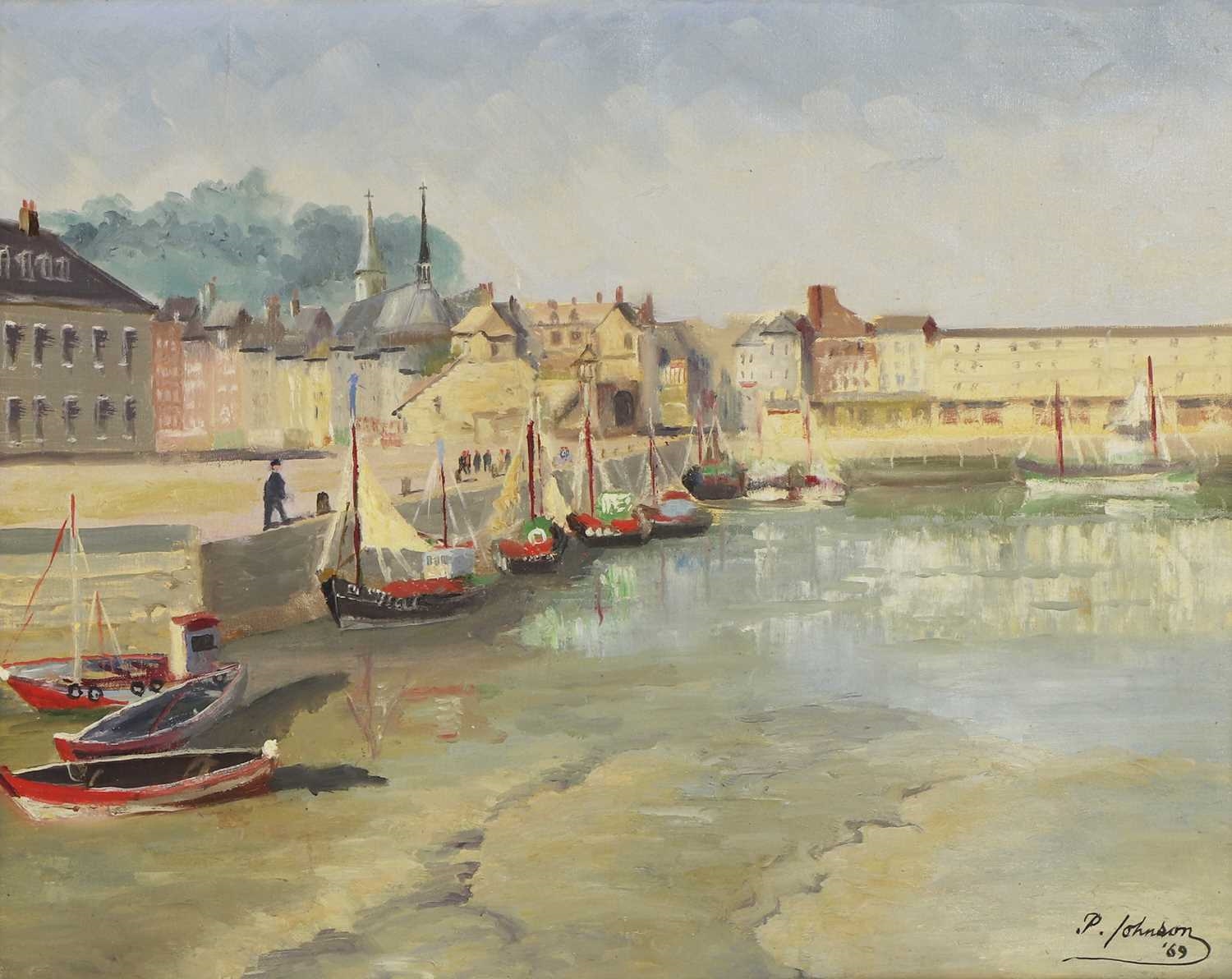 P. Johnson | Boats in a harbour (69) | MutualArt