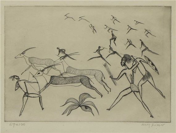 Dolf Eric Rieser | The hunt etching | MutualArt