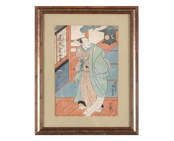 Utagawa Kunisada | Scene from Chuko Gishi Yurai with kabuki actor to ...