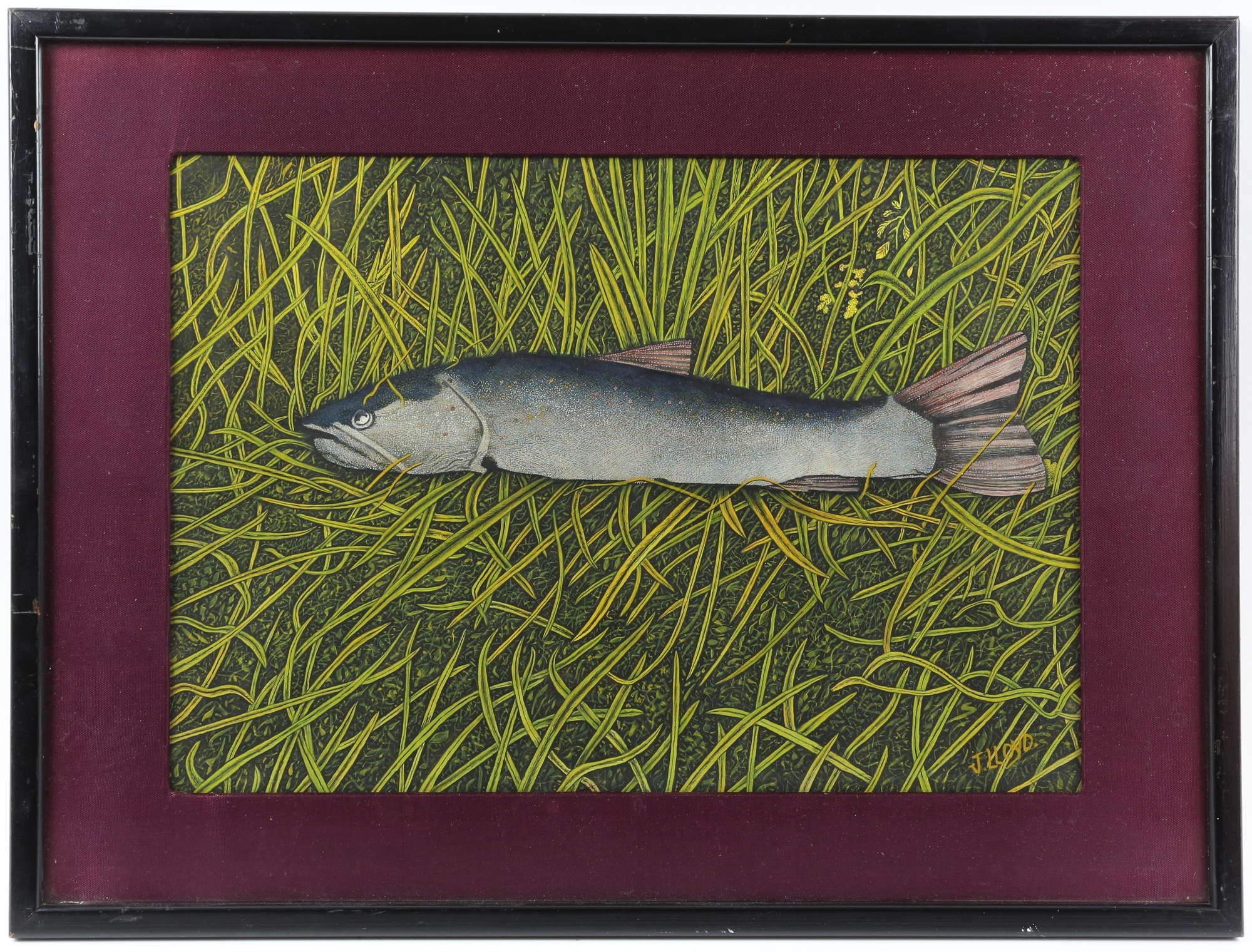 James Lloyd | Caught fish lying in grass | MutualArt