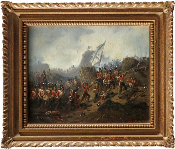 Gustav Otto Müller | British troops attacking the Redan (1855) | MutualArt