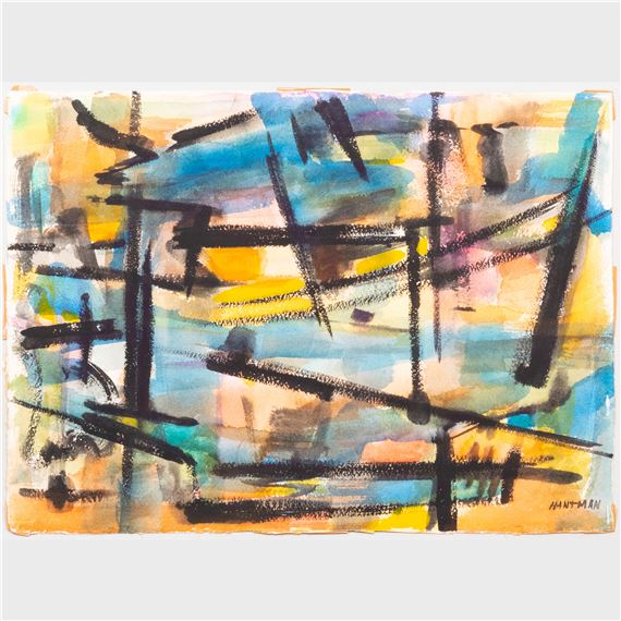 Murray Hantman | Abstraction (1950) | MutualArt