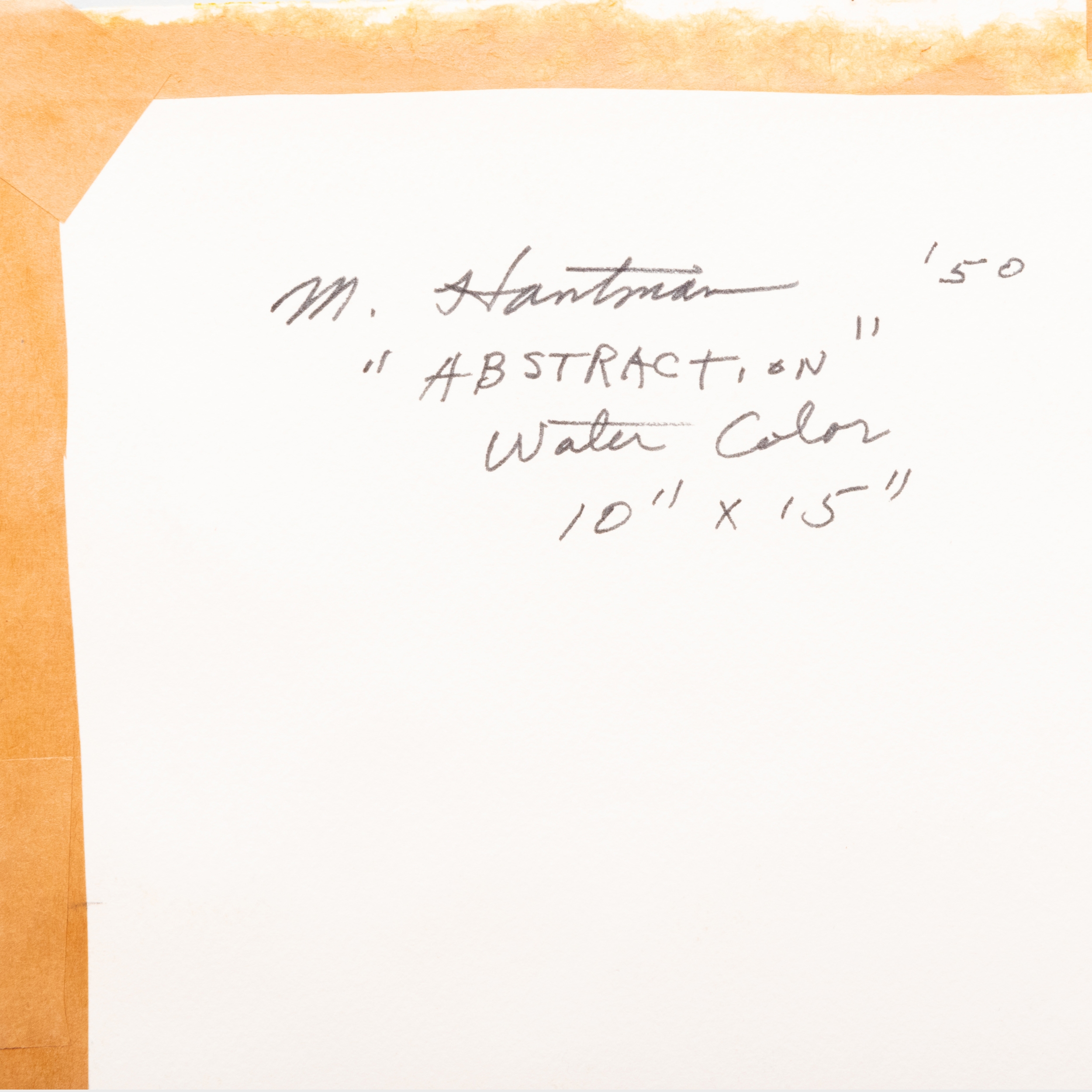 Murray Hantman | Abstraction (1950) | MutualArt