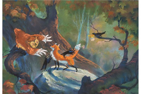 Mel Shaw | The Fox and the Hound (1942) | MutualArt