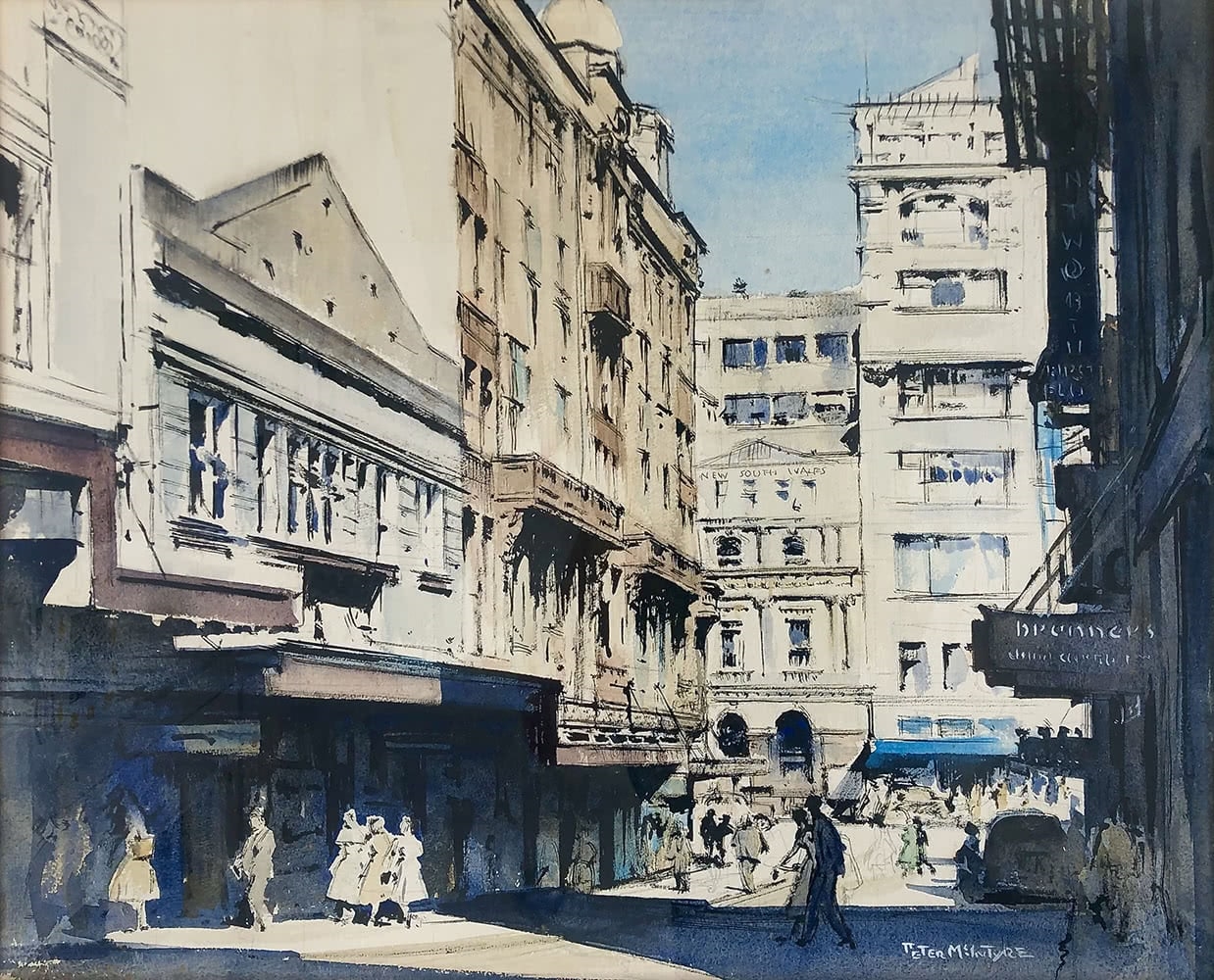 Peter McIntyre | Vulcan Lane, Auckland | MutualArt