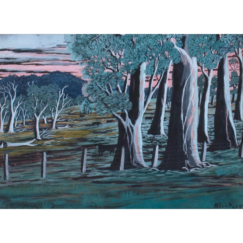 Bella Kelly | LANDSCAPE WITH CATTLE | MutualArt