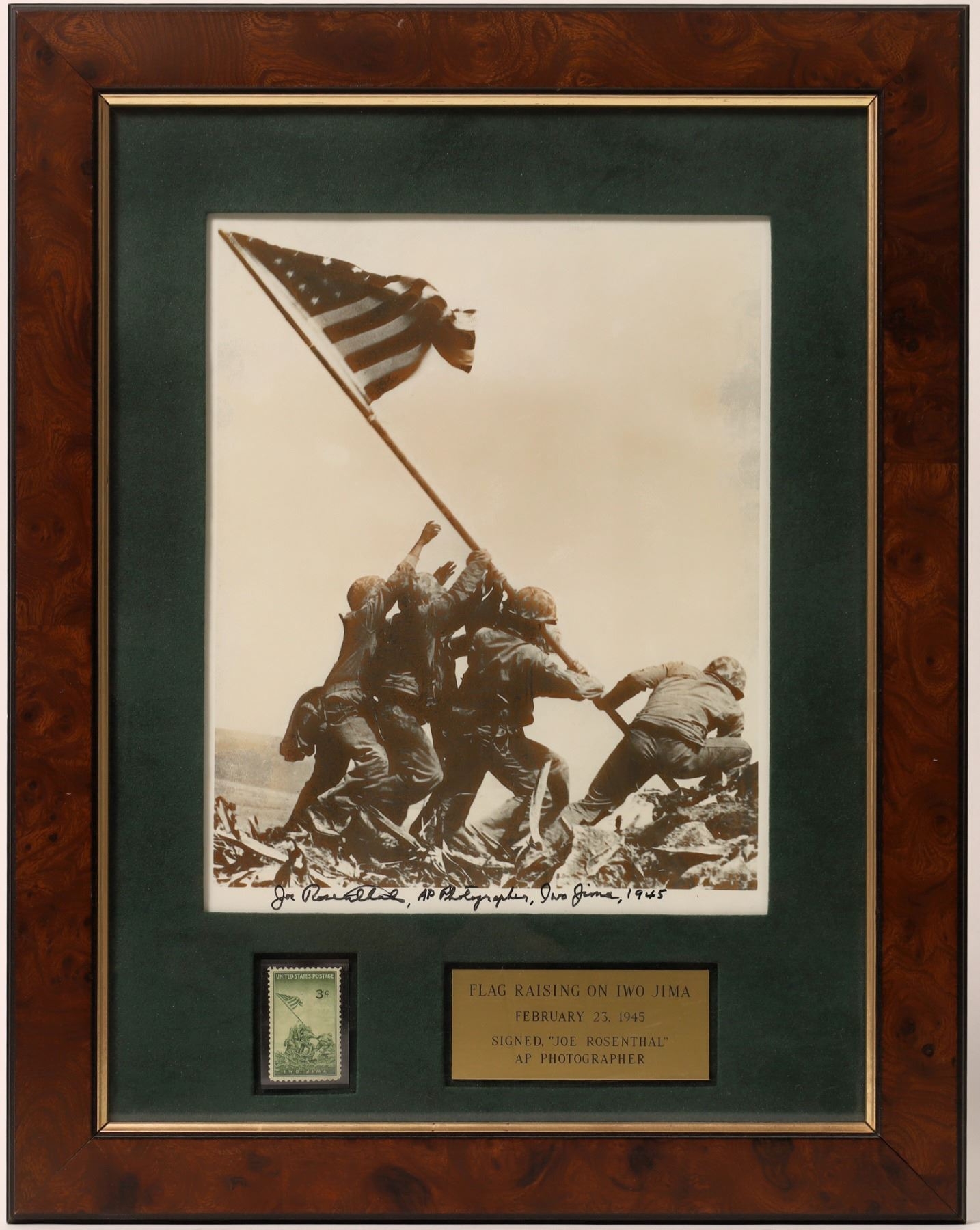 Joe Rosenthal | Framed Flag Raising Iwo Jima (1945) | MutualArt