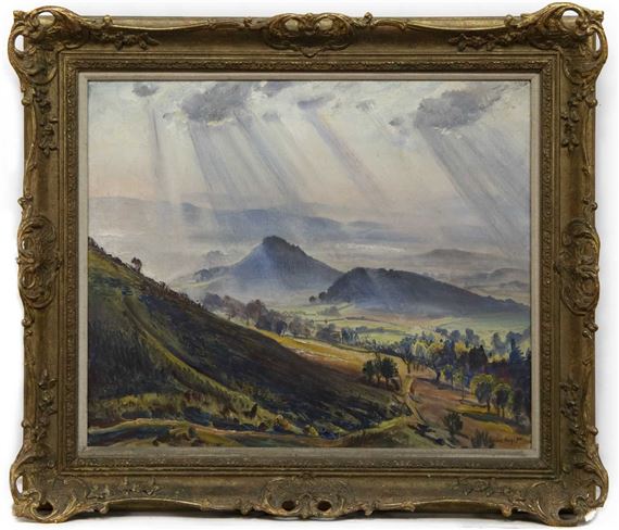 Dame Laura Knight | SUN RAYS ON THE MALVERN HILLS | MutualArt