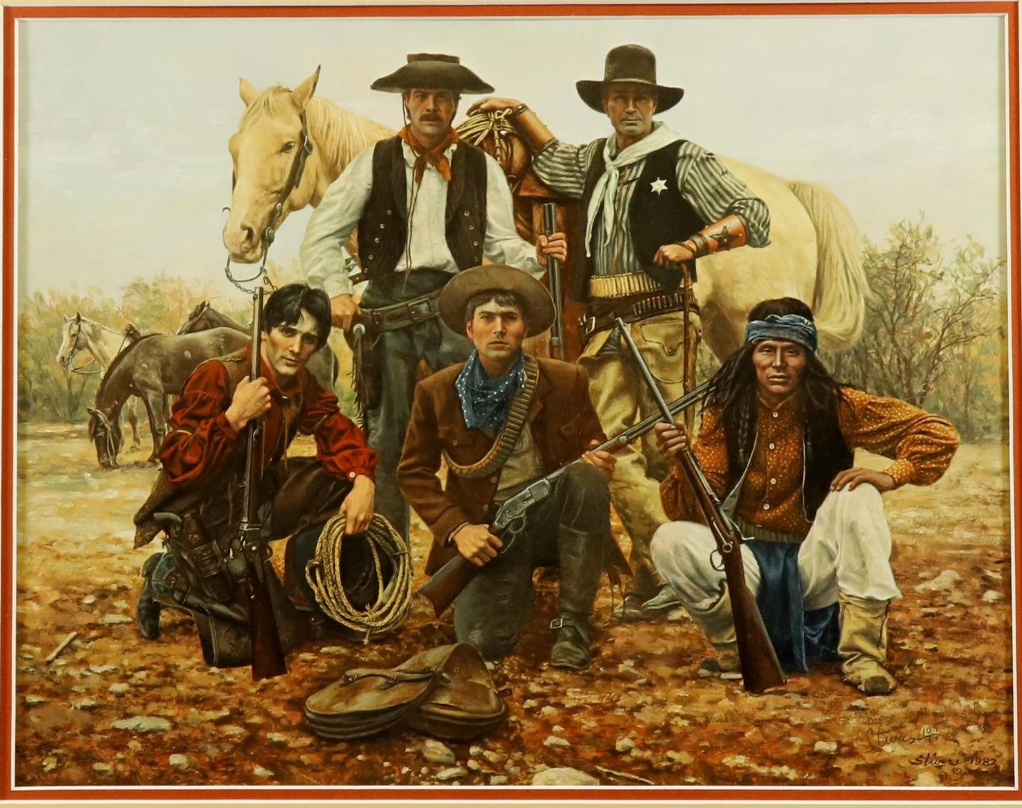 Don Stivers | Portrait of a Posse (1985) | MutualArt
