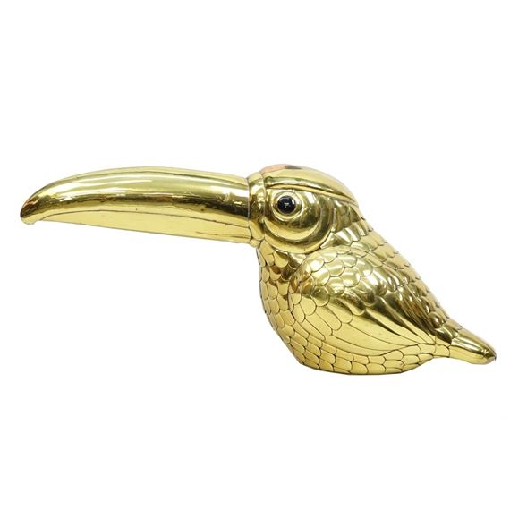 Sergio Bustamante | Brass, Copper Toucan Sculpture | MutualArt