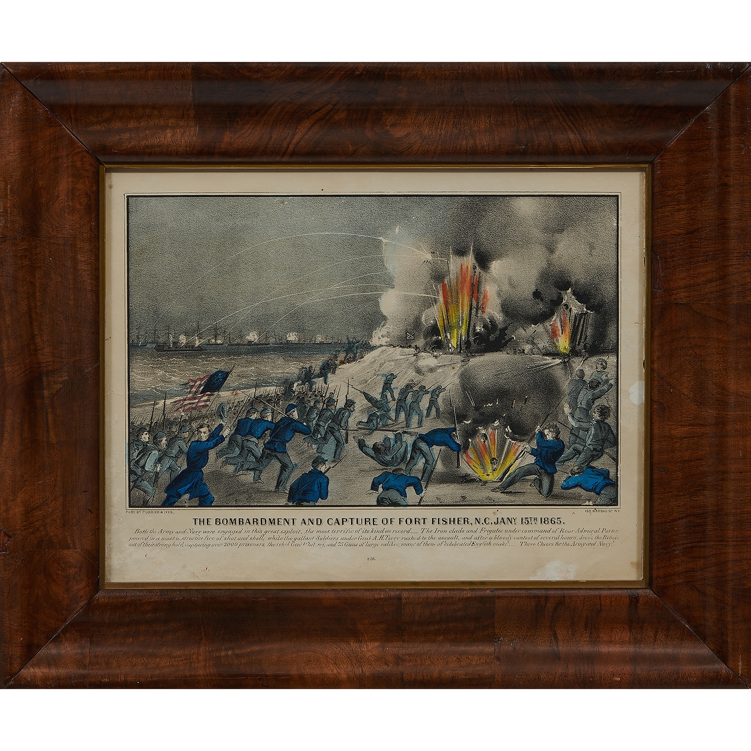 Currier & Ives | The Bombardment and Capture of Fort Fisher, N.C ...