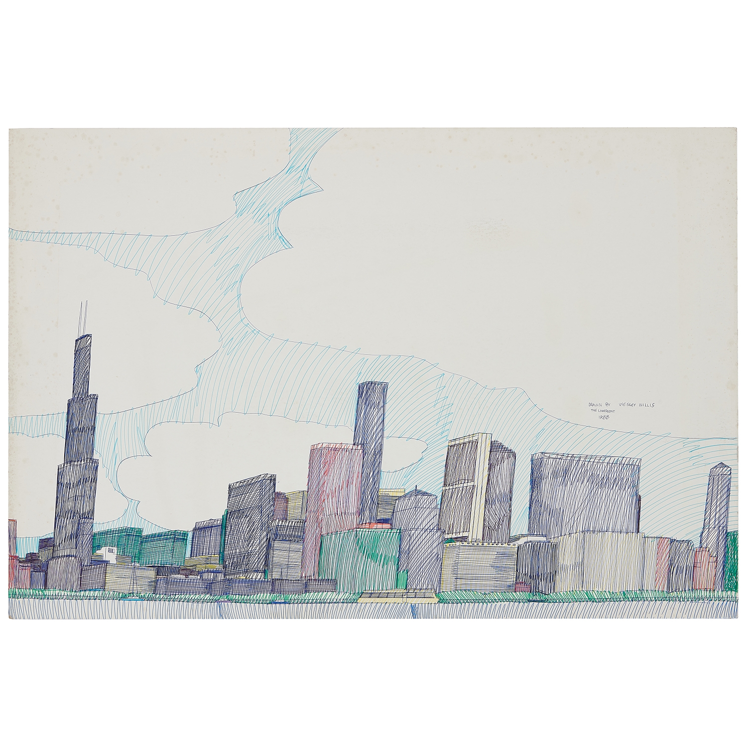 Wesley Willis | The Lakefront (1988) | MutualArt