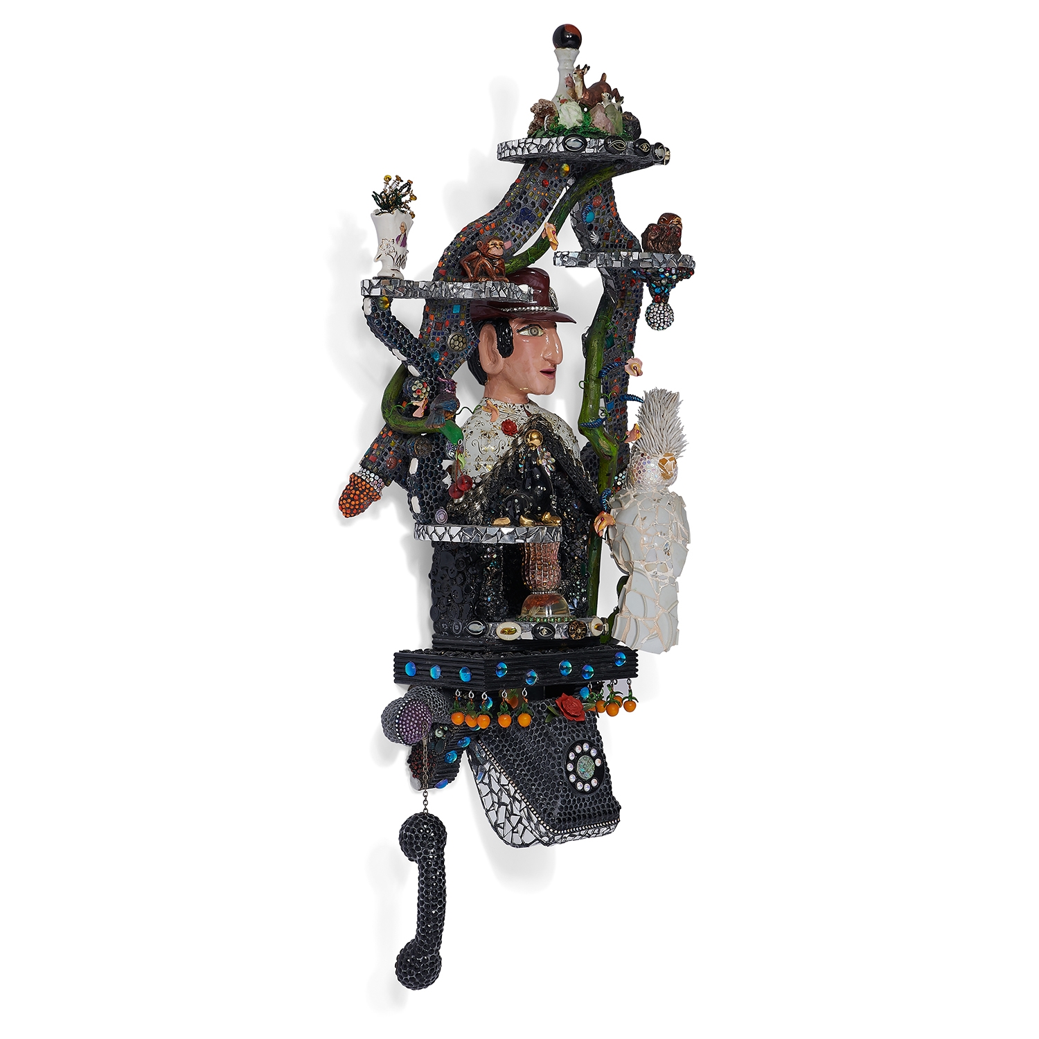 Judy Onofrio | Mosaic Wall Sculpture — featuring a figure wearing a hat ...