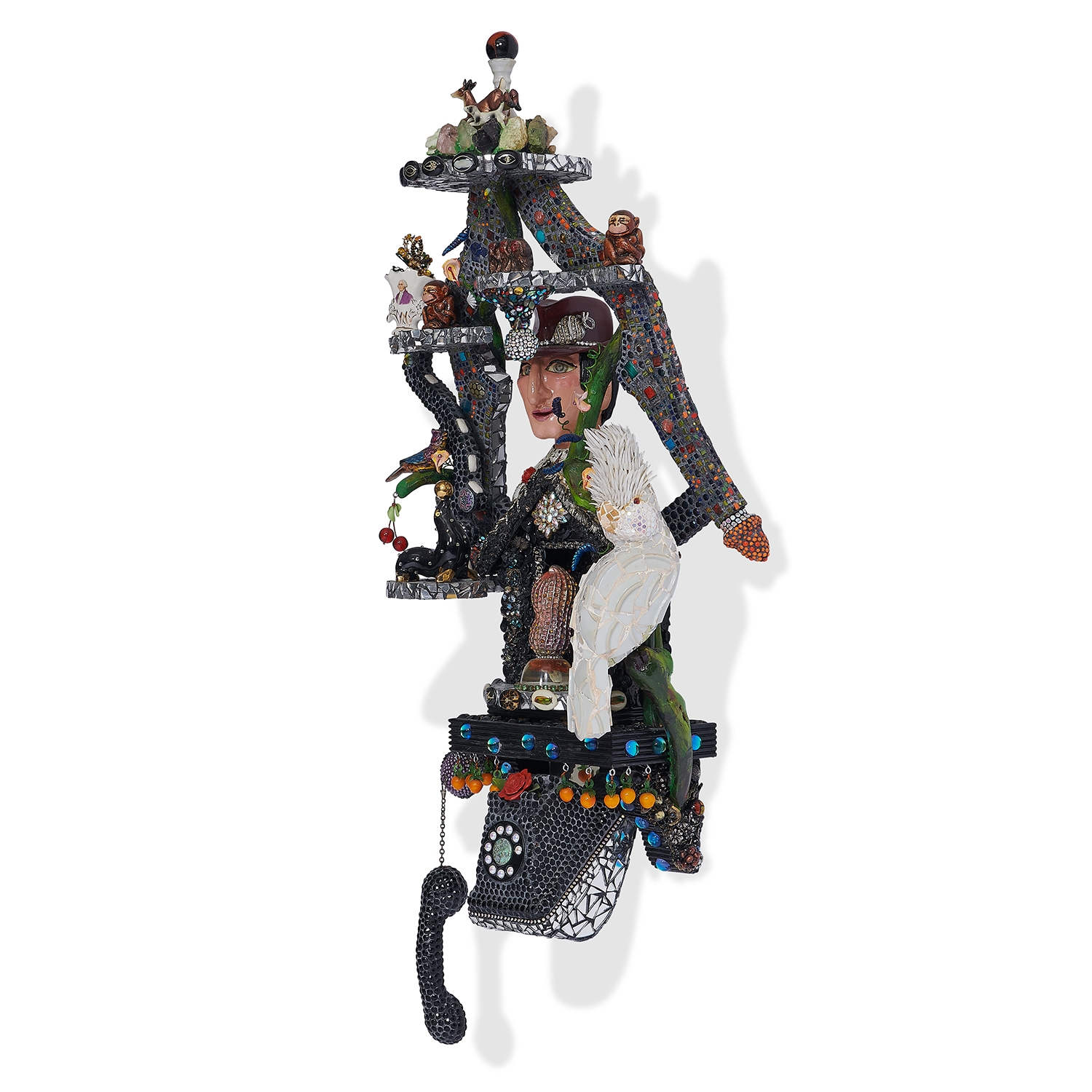 Judy Onofrio | Mosaic Wall Sculpture — featuring a figure wearing a hat ...