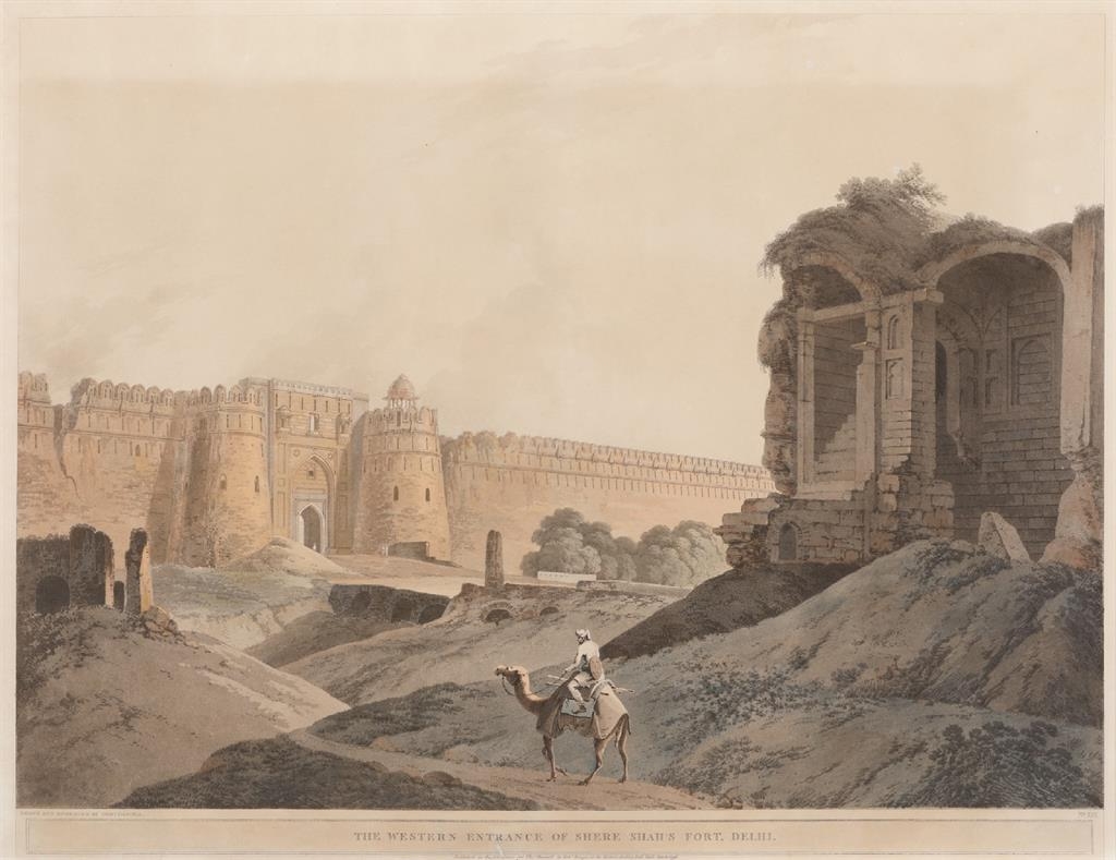 Thomas Daniell | The Western Entrance of Shere Sha`s Fort (1796 ...