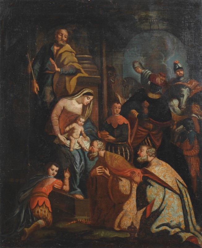 Neapolitan School, 17th Century | Adorazione dei Magi | MutualArt