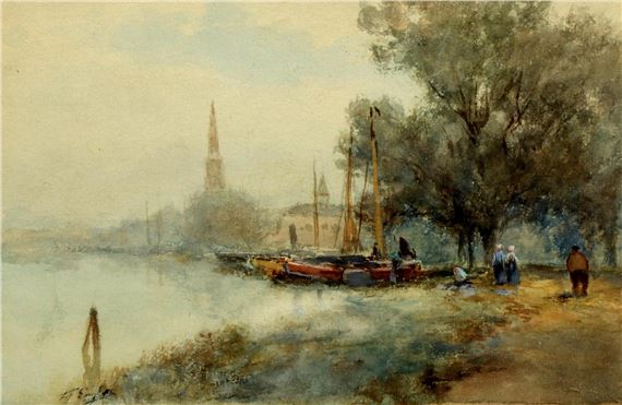 Frank F. English | Waterside View | MutualArt