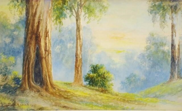 Arthur Ward | Valley landscape (1921) | MutualArt