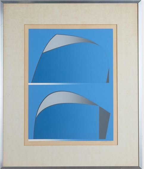 Rodolfo Samonte | Curvation, Blue No. 4 (1977) | MutualArt
