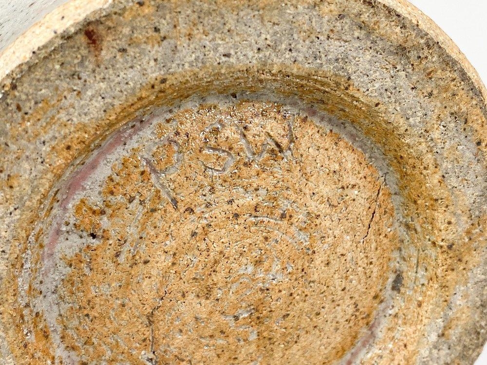 Philip Smeale Wadsworth | a large stoneware bottle with red and green ...