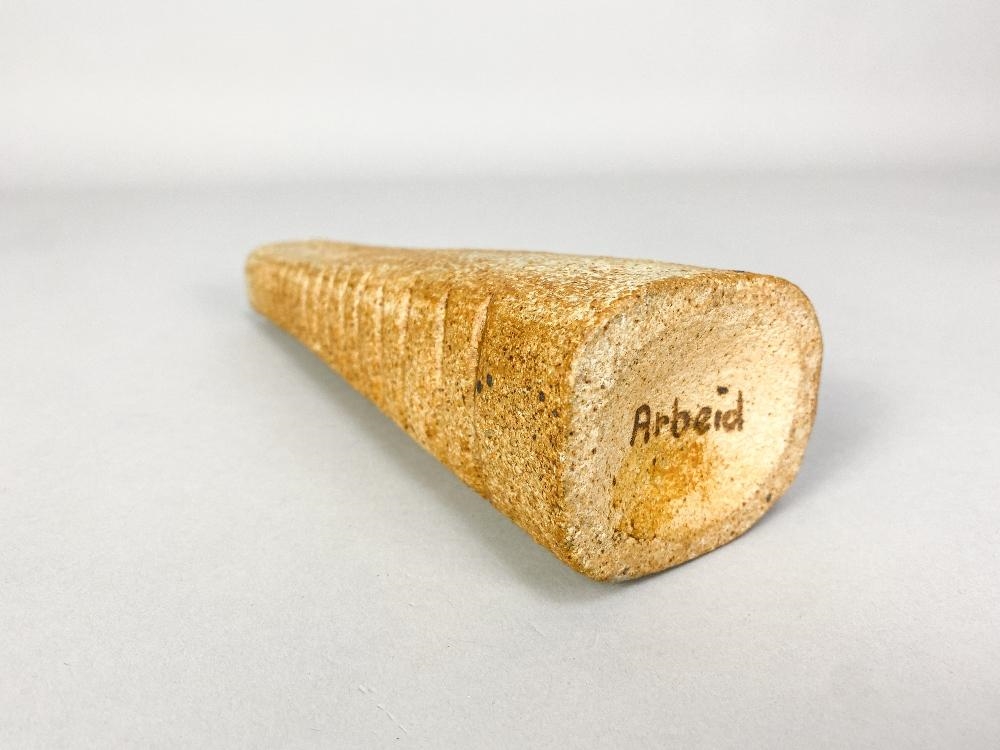 Dan Arbeid | a tapered stoneware vessel with incised decoration to ...