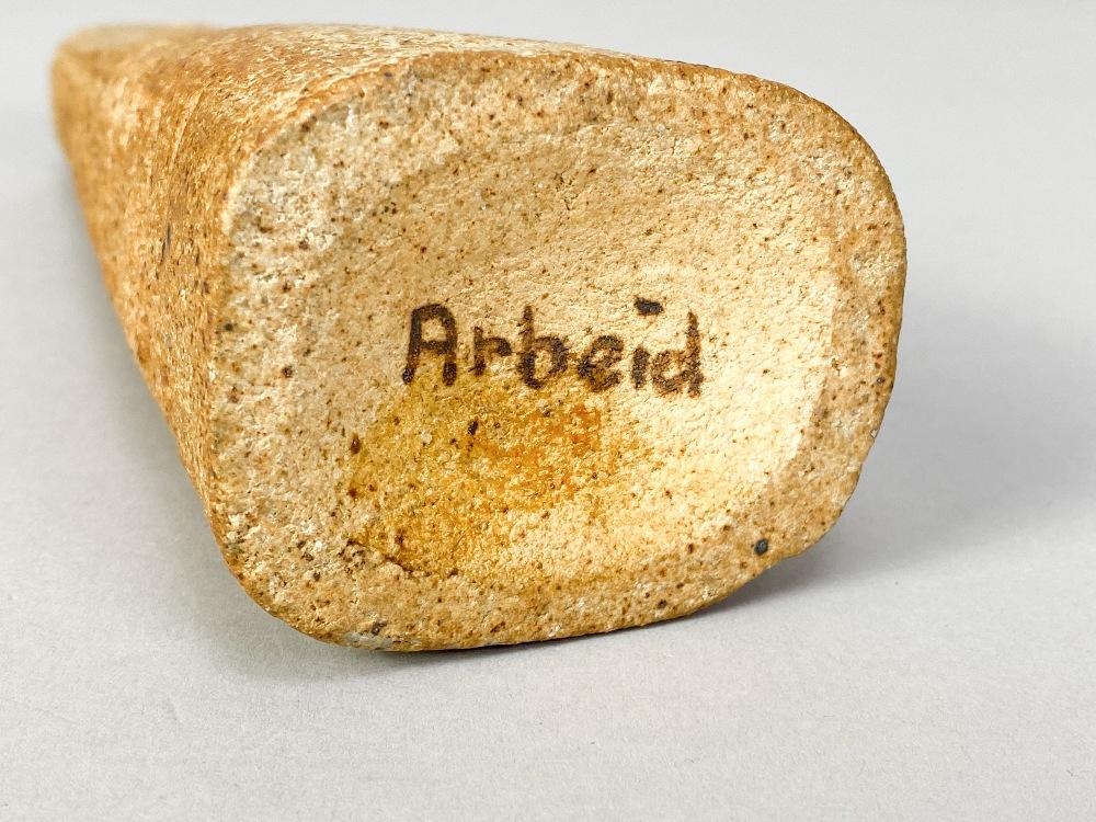 Dan Arbeid | a tapered stoneware vessel with incised decoration to ...