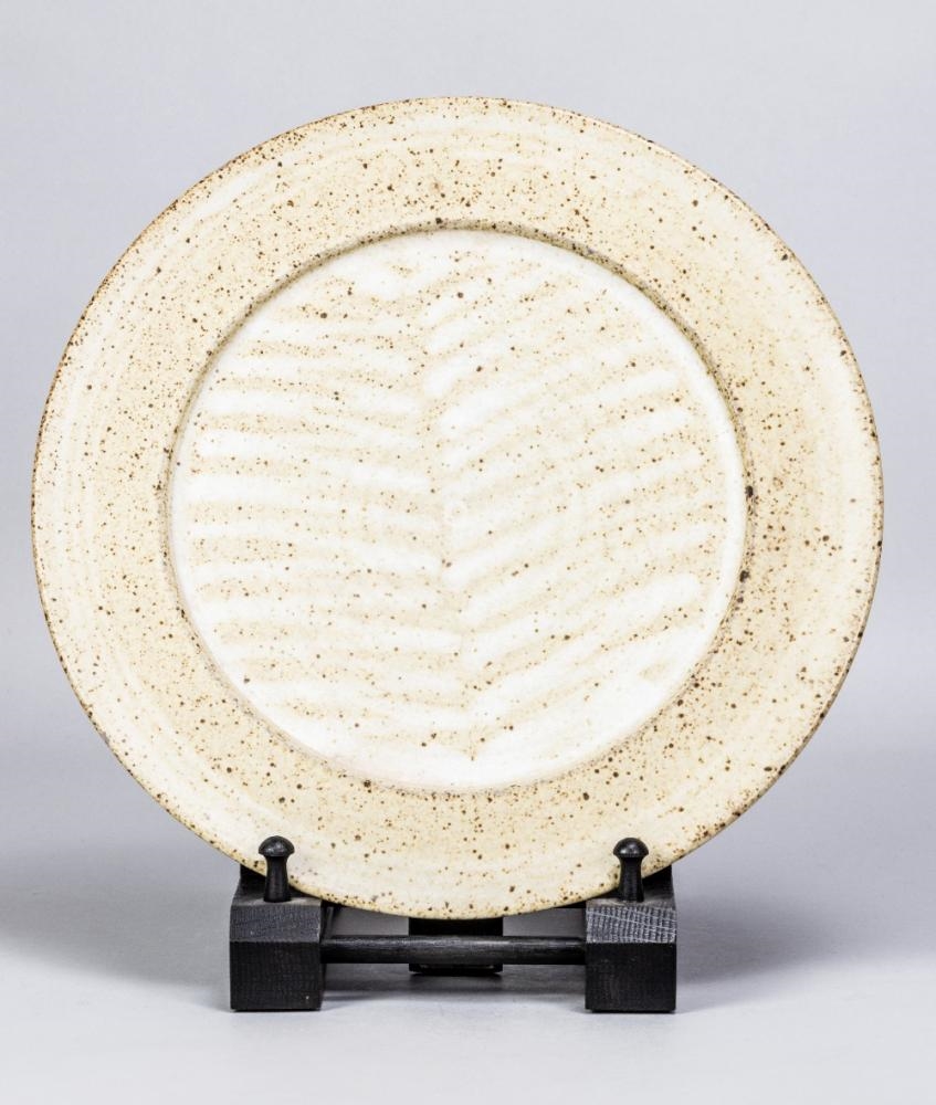 David Lloyd Jones | a stoneware plate covered in mottled oatmeal glaze ...