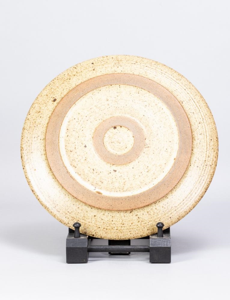 David Lloyd Jones | a stoneware plate covered in mottled oatmeal glaze ...