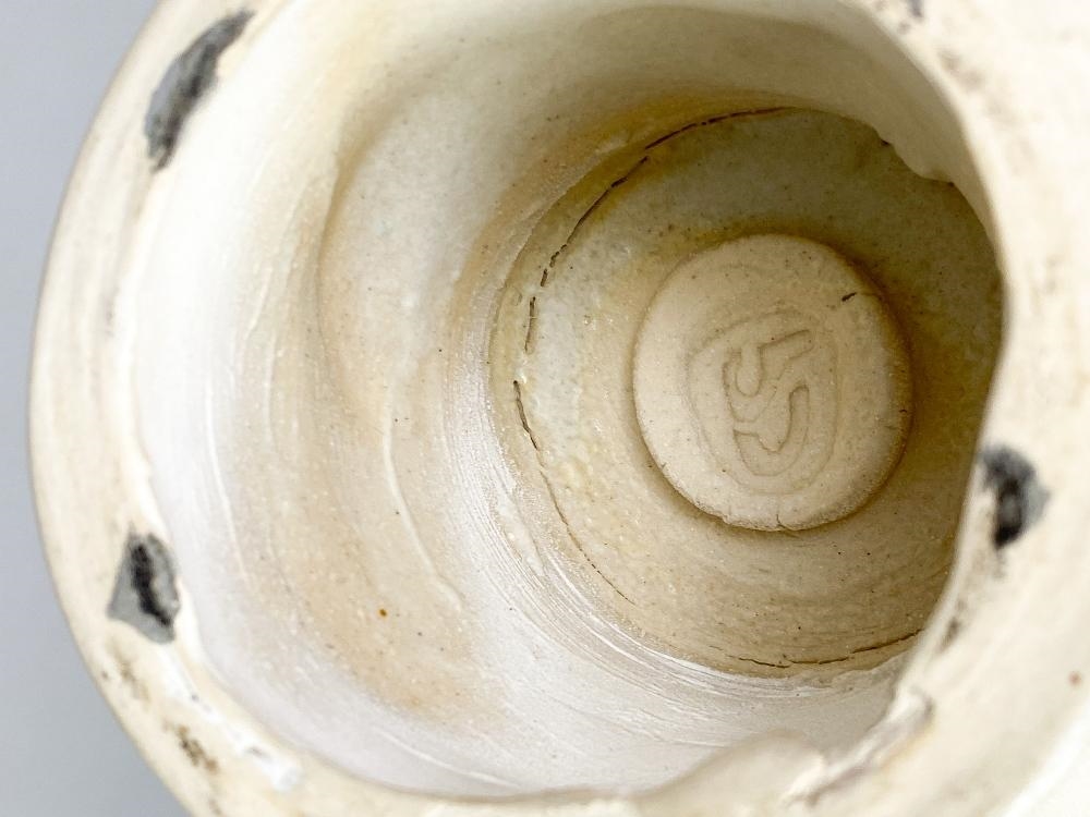 Colin Gorry | a large stoneware vase of swollen form covered in white ...