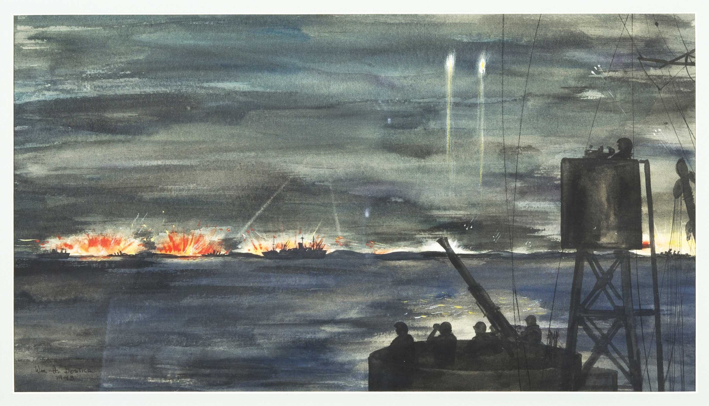 William A. Bostick | Battle of Sicily, 1943 | MutualArt