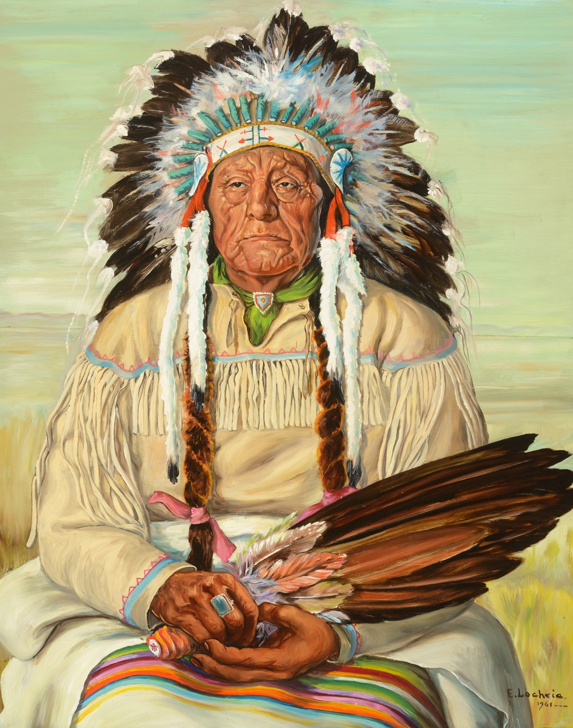 Elizabeth Lochrie | Chief Bird Rattler (1960) | MutualArt