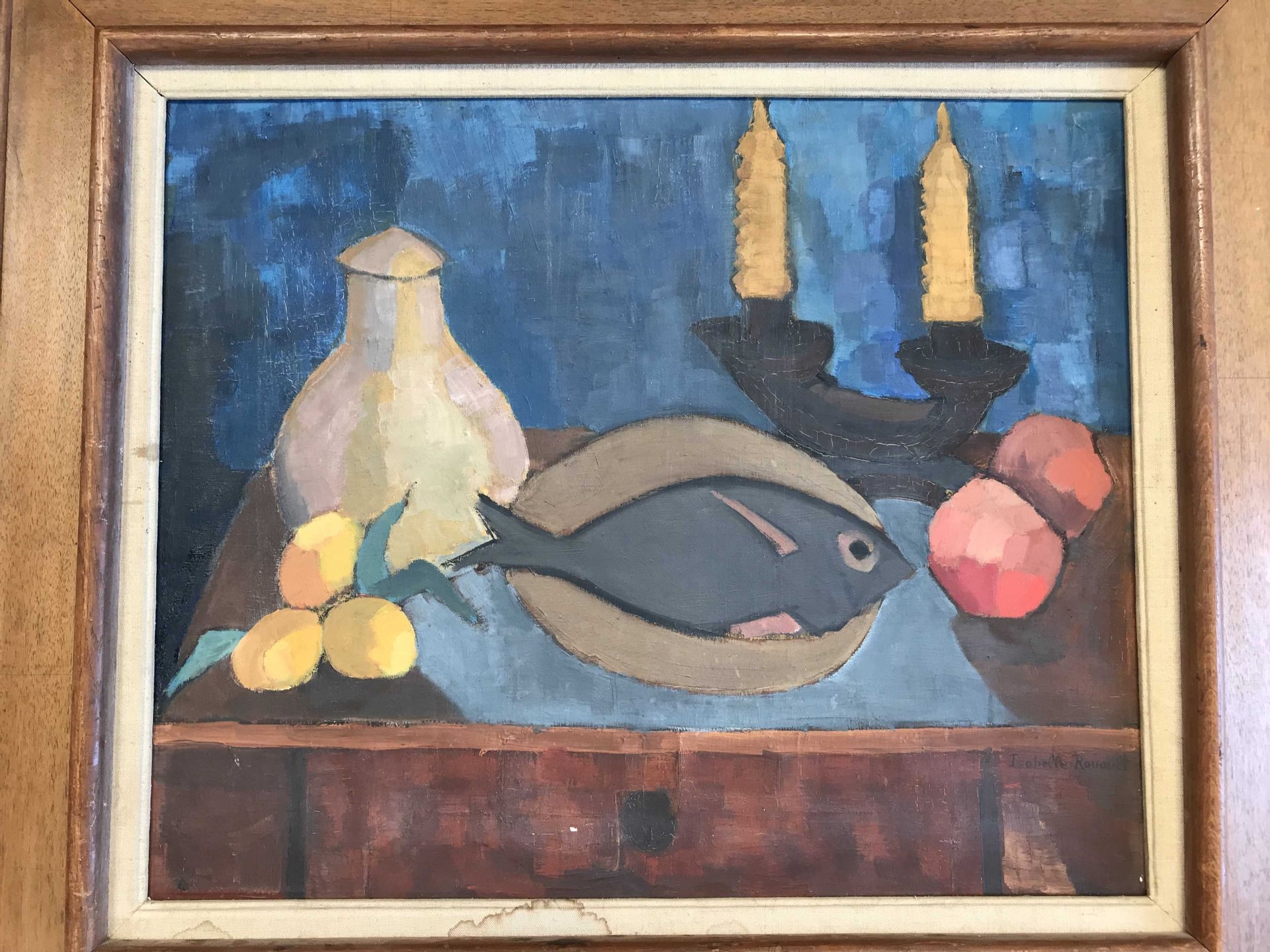 Isabelle Rouault | Still life with fish | MutualArt
